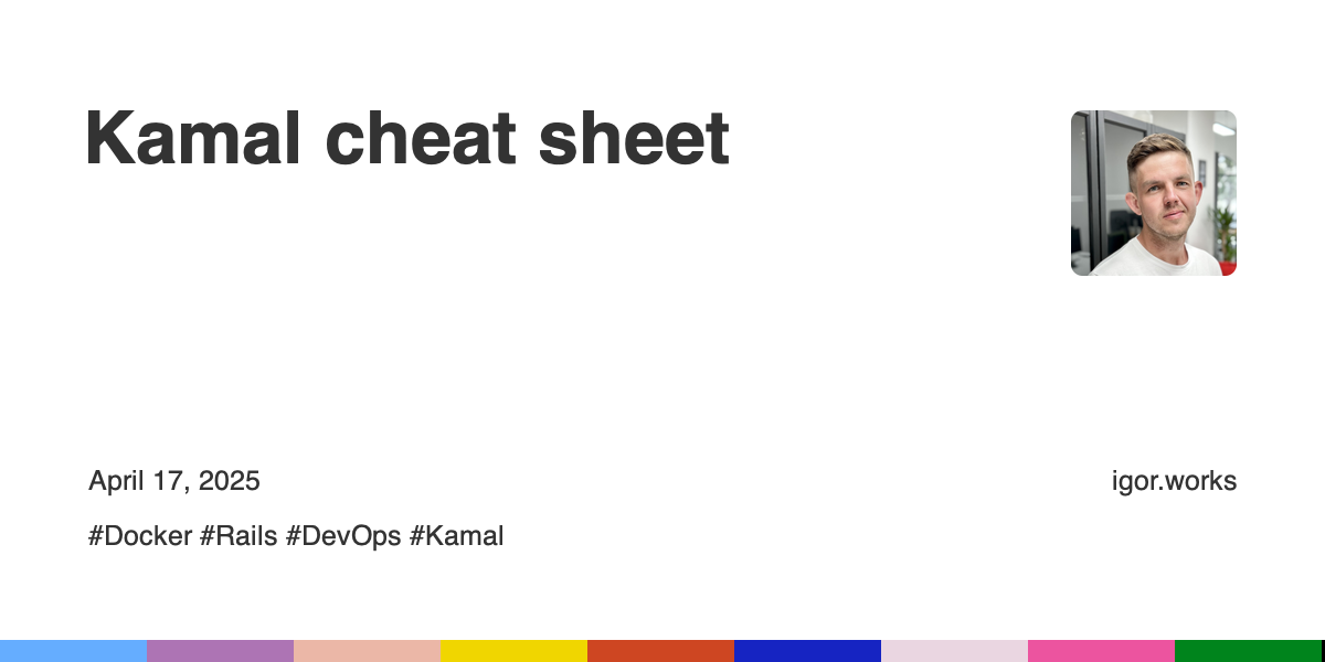 Kamal cheat sheet | Ruby & Beyond
