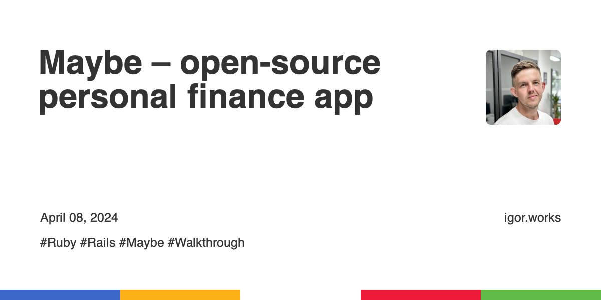 Maybe – open-source personal finance app | Ruby & Beyond